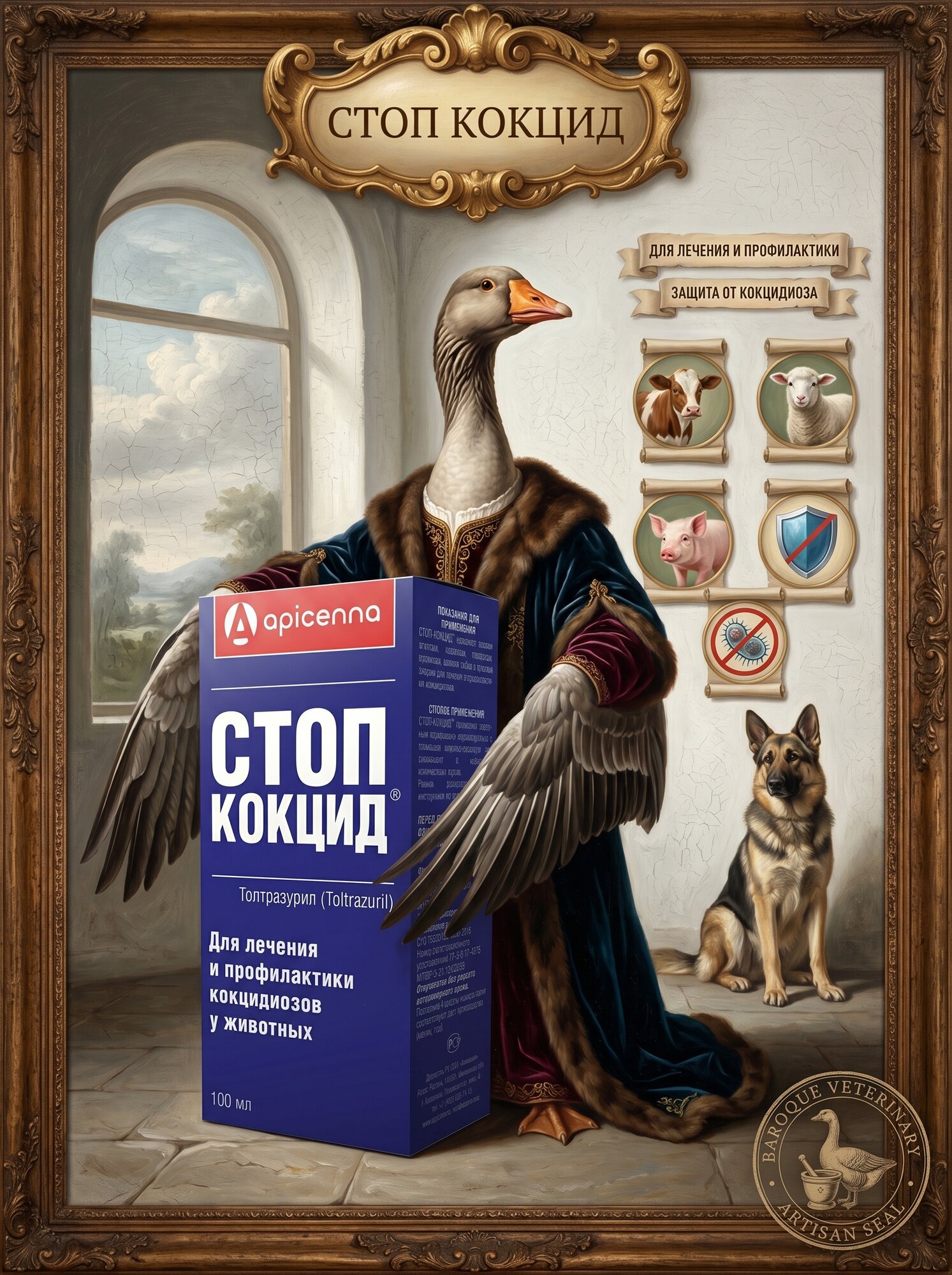 Стоп-Кокцид 5% (суспензия для орального применения), 100мл