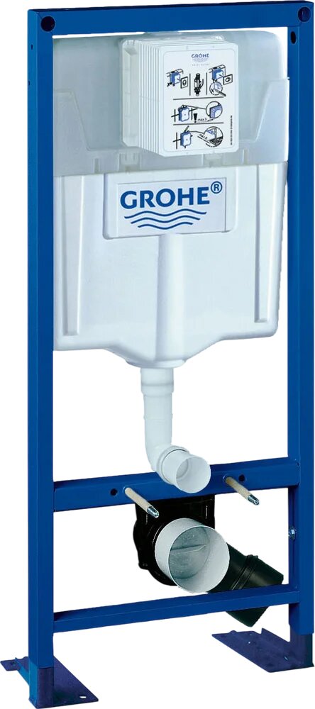 Инсталляция для унитаза Grohe Rapid SL 38584001 50 см, крепление к стене/к полу