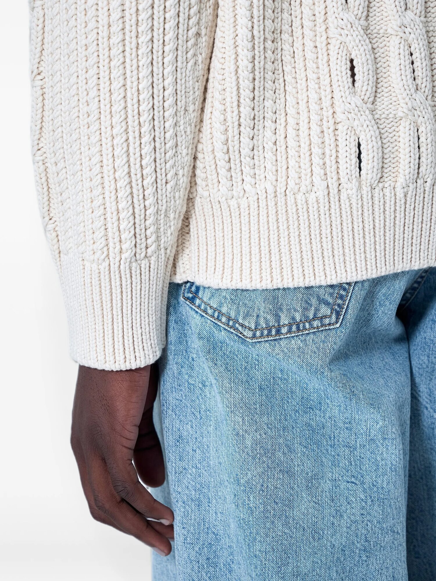 Кардиган LACOSTE Cable-knit cardigan, размер M — фото 1