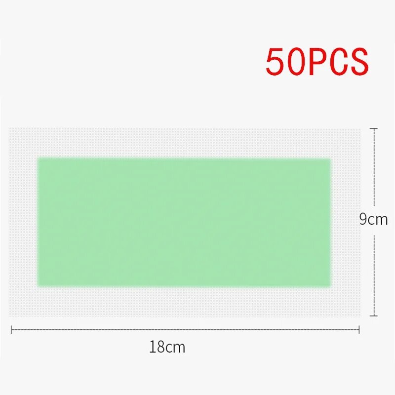 Восковые полоски для депиляции 5/10/20/50 шт. 50 Sheets Green