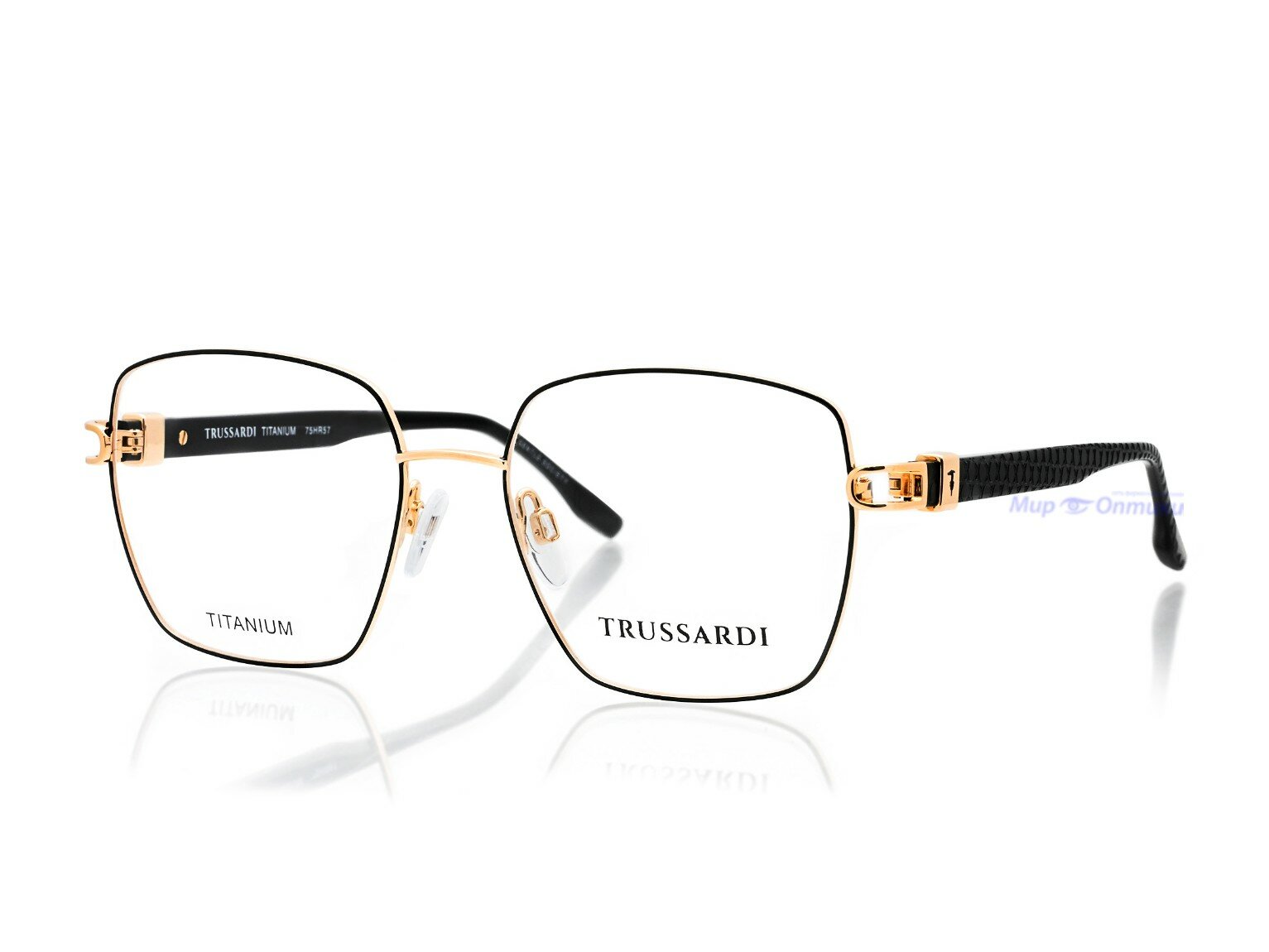 Оправа для очков Trussardi TSW1160T 09A пол Женский форма оправы Квадратная цвет оправы Чёрный