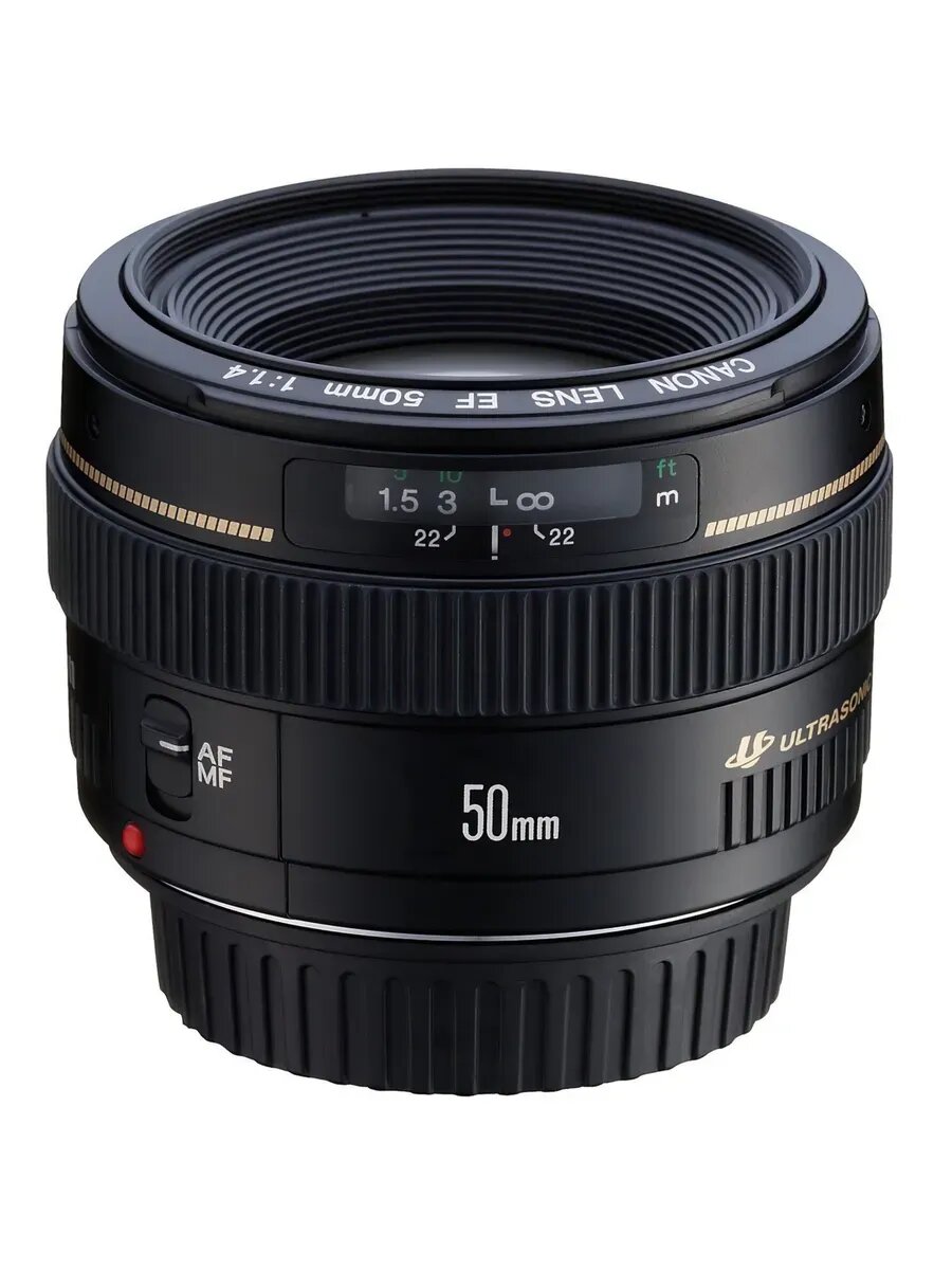 Объектив Canon EF 50mm F/1.4 USM, автофокус, байонет Canon EF, 7 линз
