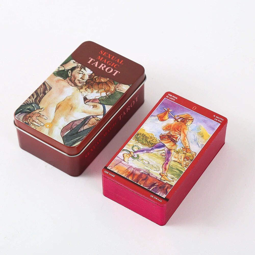 Sexual Magic Tarot Чувствительная магия Таро с железной коробкой