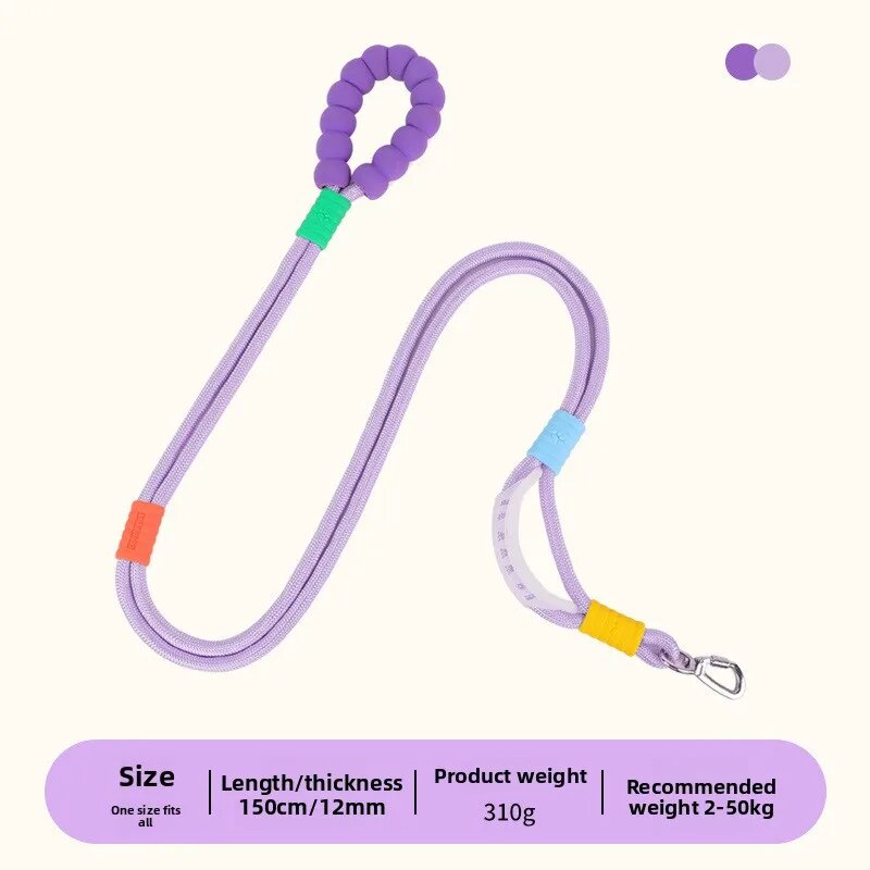 Безопасный многофункциональный поводок собак Grape purple