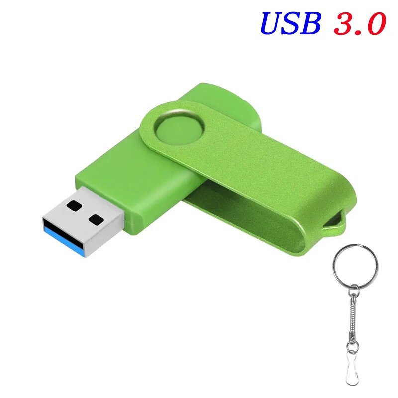 JASTER USB-накопитель 3.0 металлический Зеленый, 8 ГБ, Green color 3.0