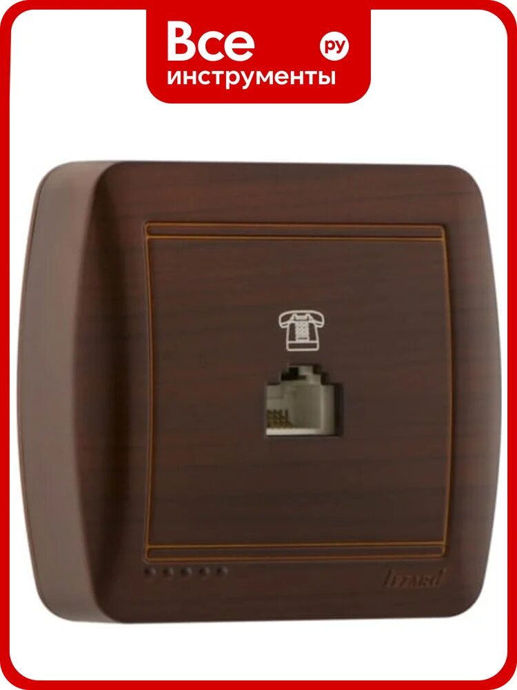 Телефонная розетка Lezard DEMET евро, маун 711-0400-137