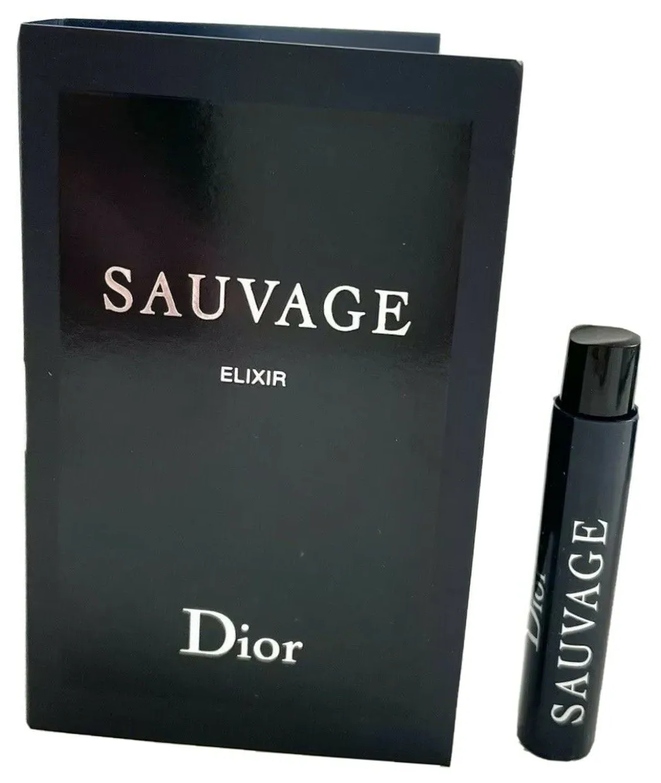 Мужские духи Диор Саваж Эликсир 1 мл сэмпл - Christian Dior Sauvage Elixir Parfum пробник миниатюра
