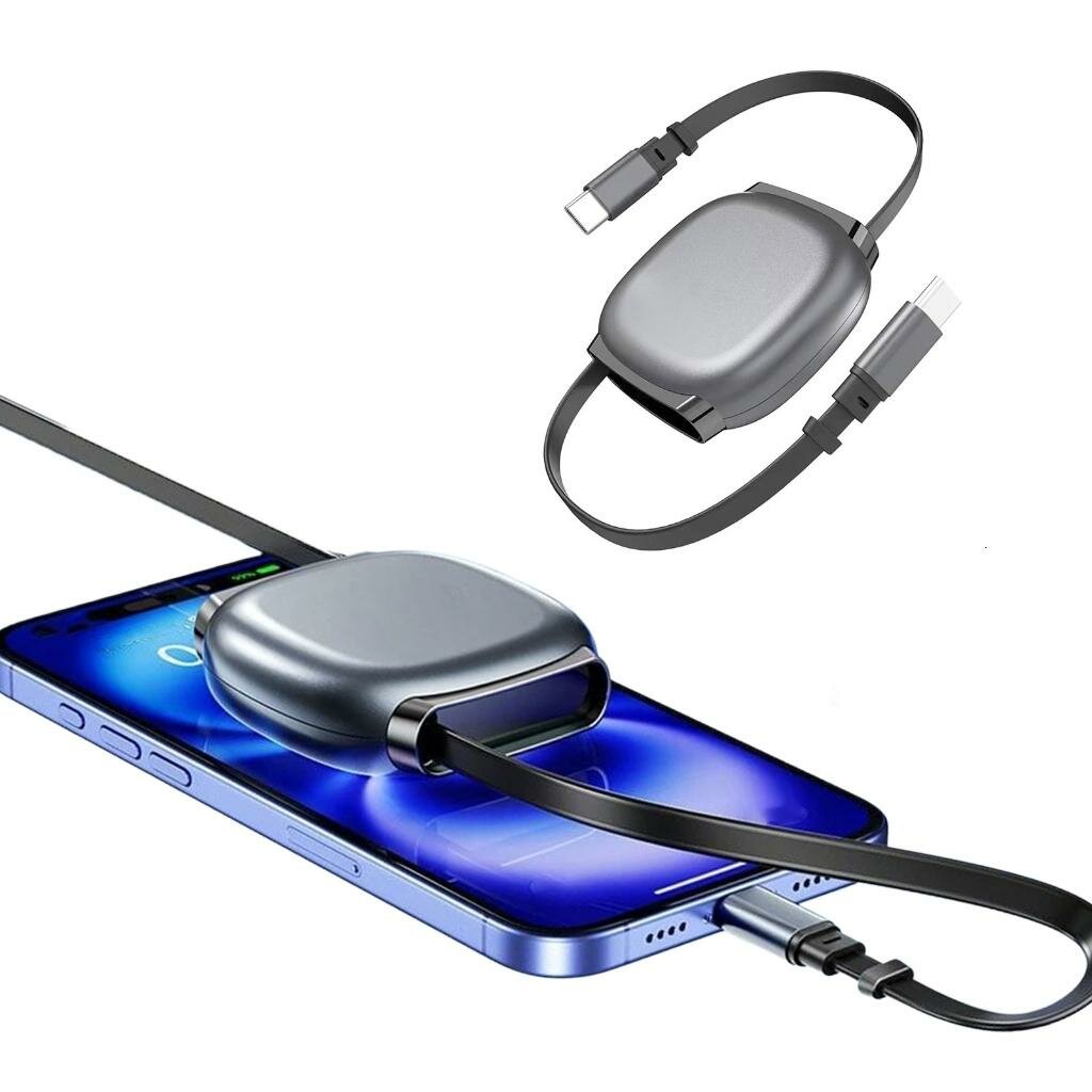 Кабель USB Type C 240W, Черный — фото 1