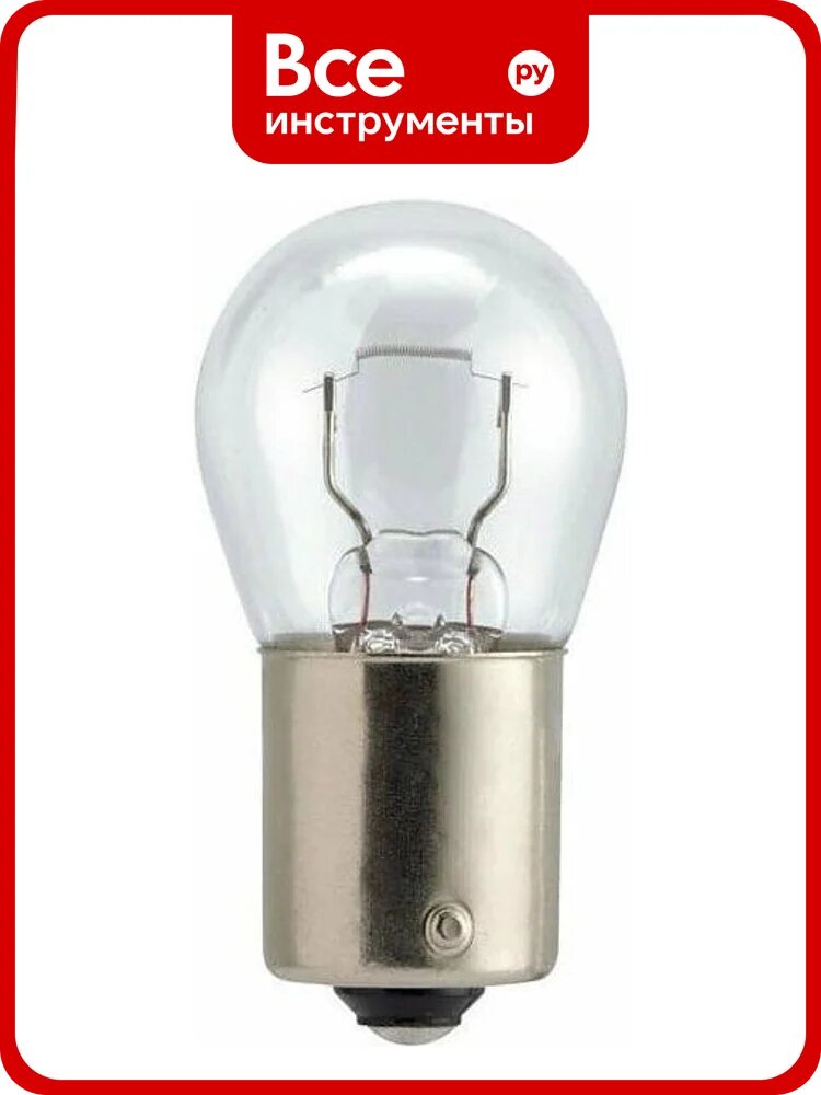 Лампа PHILIPS 10шт/упаковка, P22 15W (BA15s) Stop 12v - 12401CP