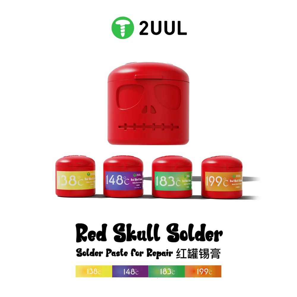 Паяльная паста Red Skull 2UUL RS183 для ремонта