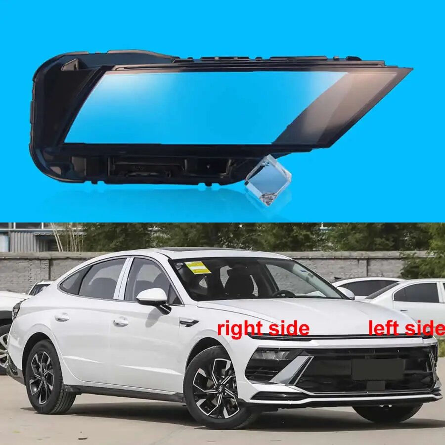 Для Hyundai Sonata 11-го поколения 2024 2025 2026: Прозрачная крышка фары, плафон, 1PCS right side