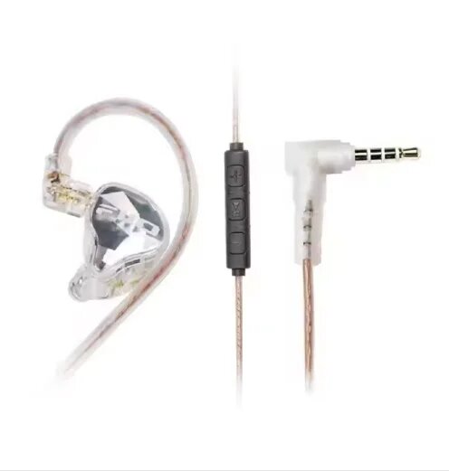 FiiO JD10 Проводные наушники Hi-Res Audio, 3.5mm Transparent