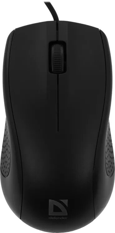 Мышь проводная Defender MB-160, оптическая, USB, 1000dpi, черный