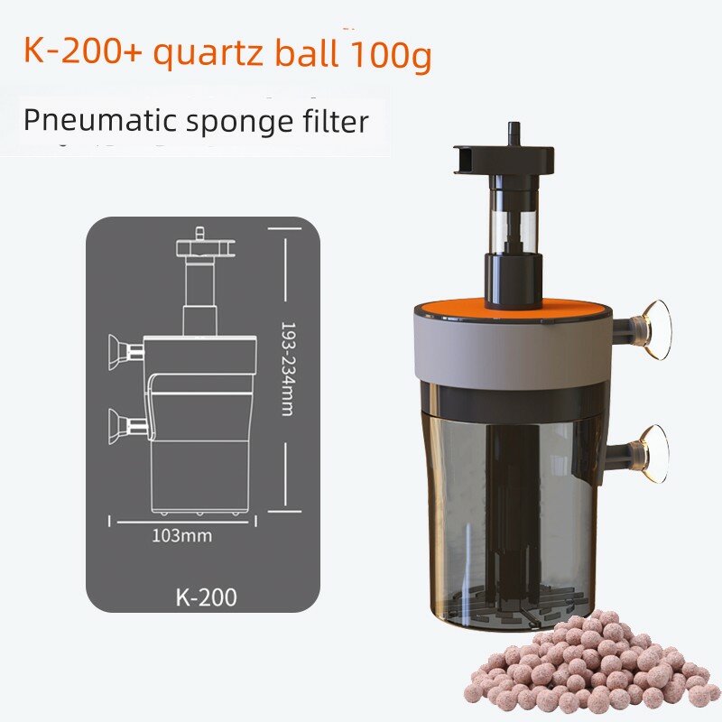 Water Fairy K200 с кварцевым шариком 100г воздушный фильтр с губкой для аквариума аэрация