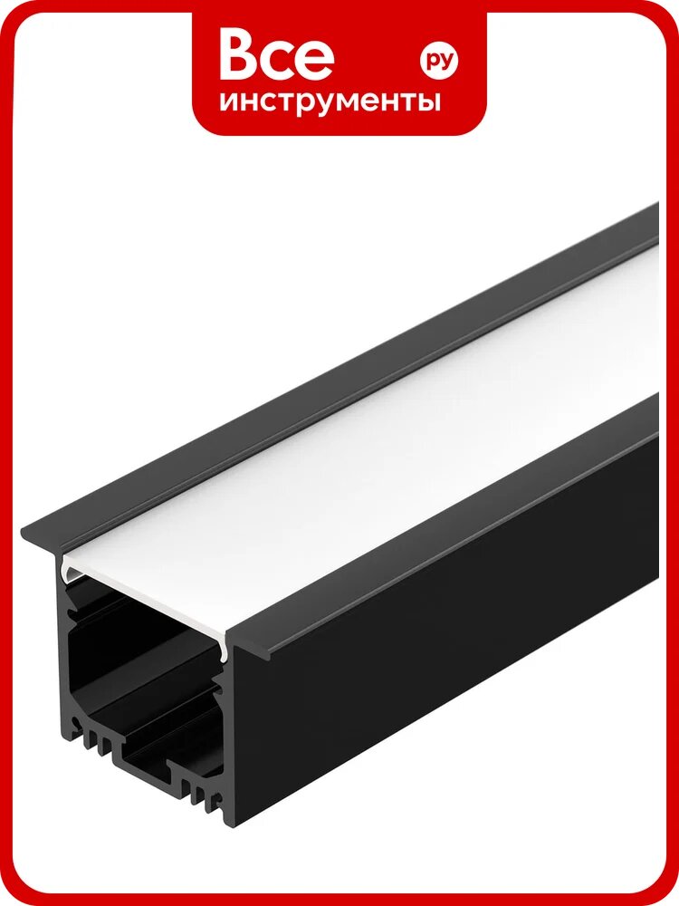 Профиль Arlight SL-LINIA49M-F-2000 BLACK 2 м 0 36513 036513