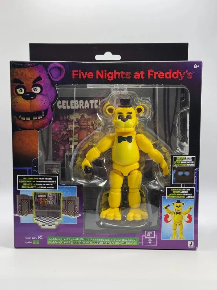 Фигурок Аниматроники фнаф / Пять Ночей У Фредди Five Nights At Freddy's Toy Gold Freddy Action Figure Chice FOXY with Office