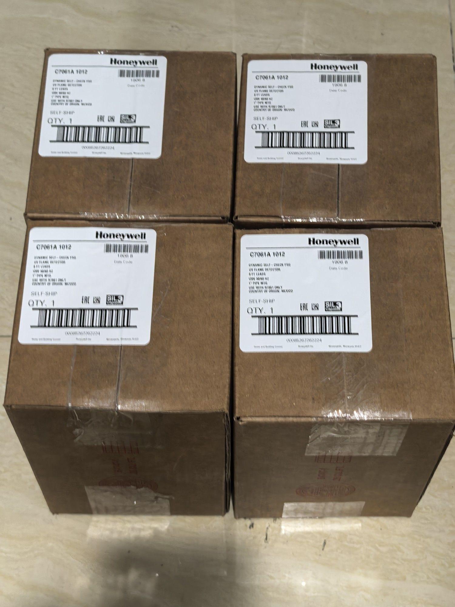 Ультрафиолетовый датчик пламени Honeywell C7061A1012 для контроля пламени горелок