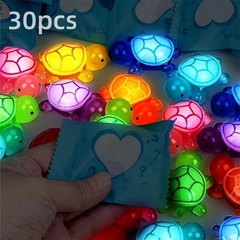 Светящиеся 3D фигурки морских черепах 30 Pcs Random