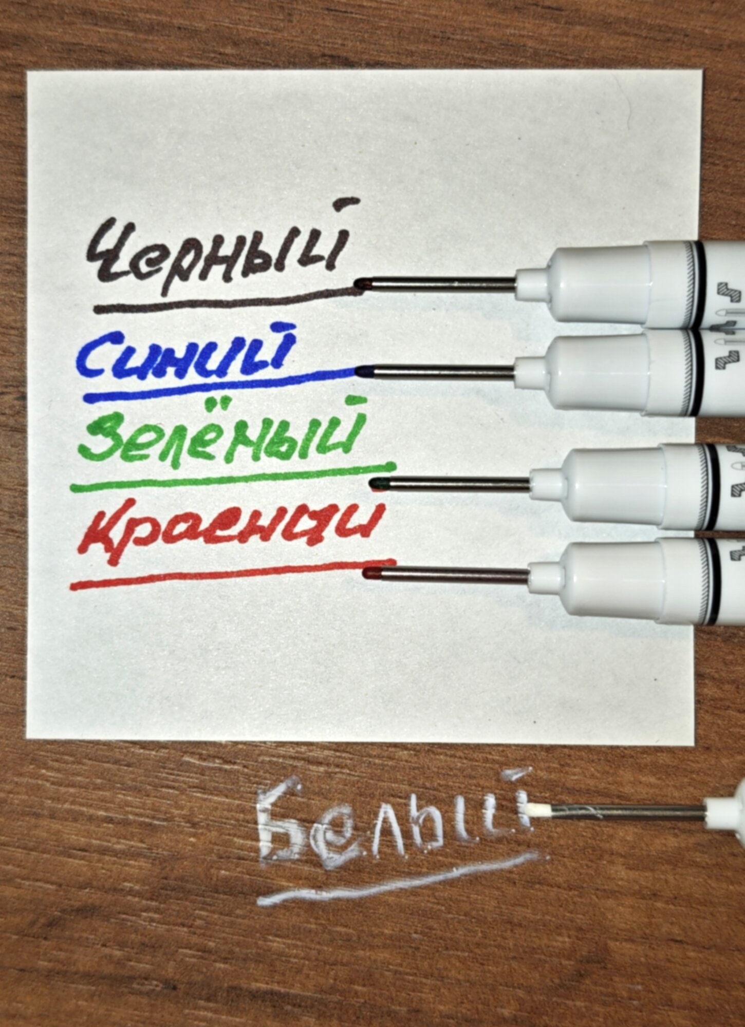 Набор маркеров, для бетона, дерева, ткани, кожи, стекла, 5 шт