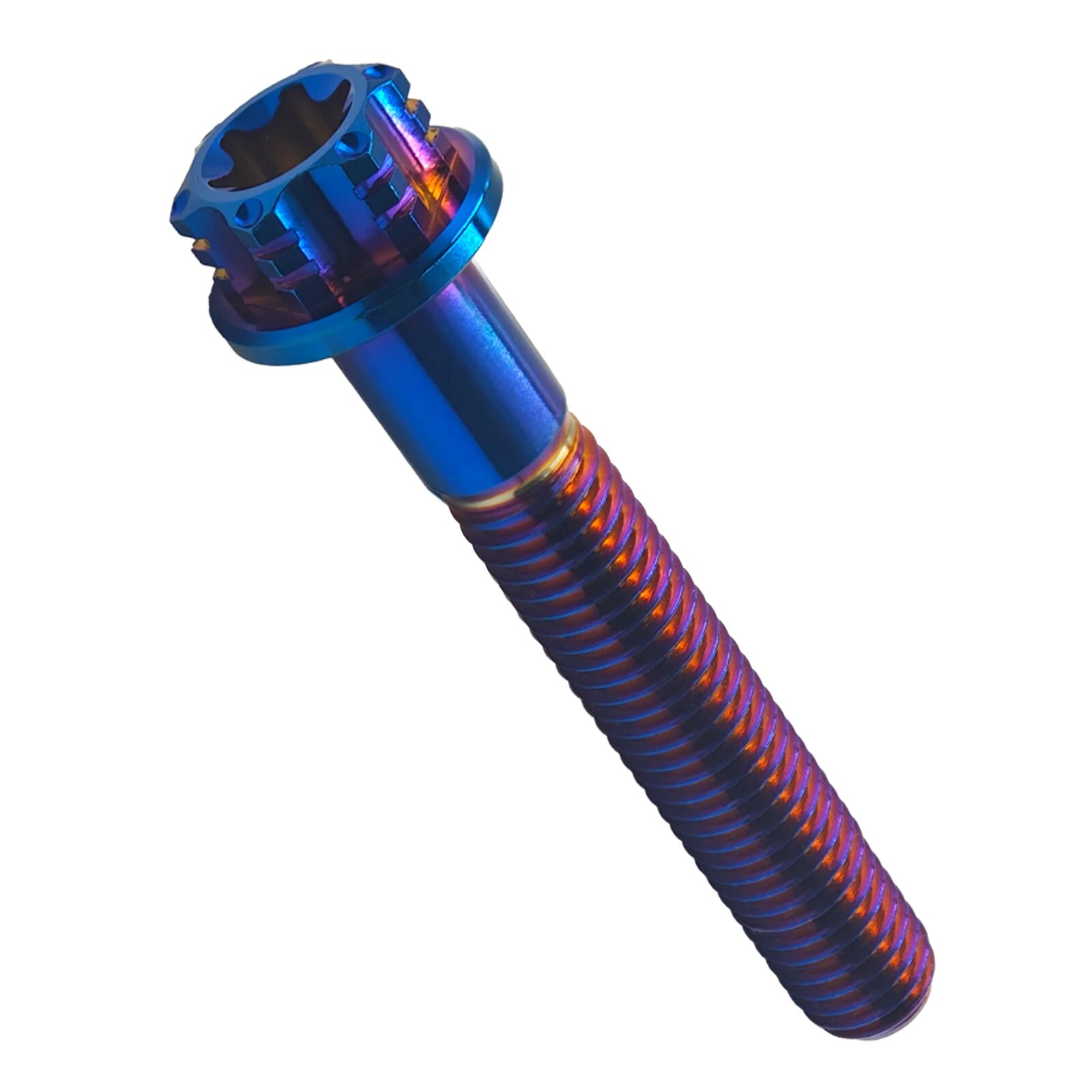 Болты с шестигранной головкой Ti-meda Tech из титанового сплава M5 M6 M8 x 15 М8, Burnt Blue, 40 мм