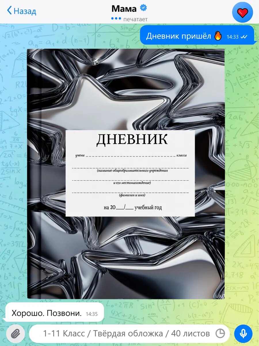 Школьный дневник с принтом y2k pinterest