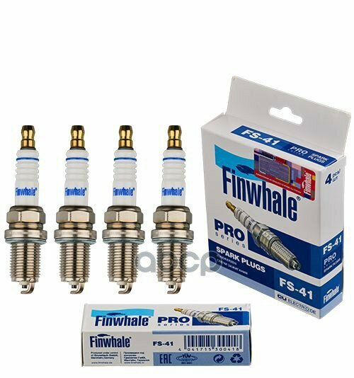 Свеча FINWHALE Hyundai Santa Fe 2.7 2741037100 Finwhale арт. FS41