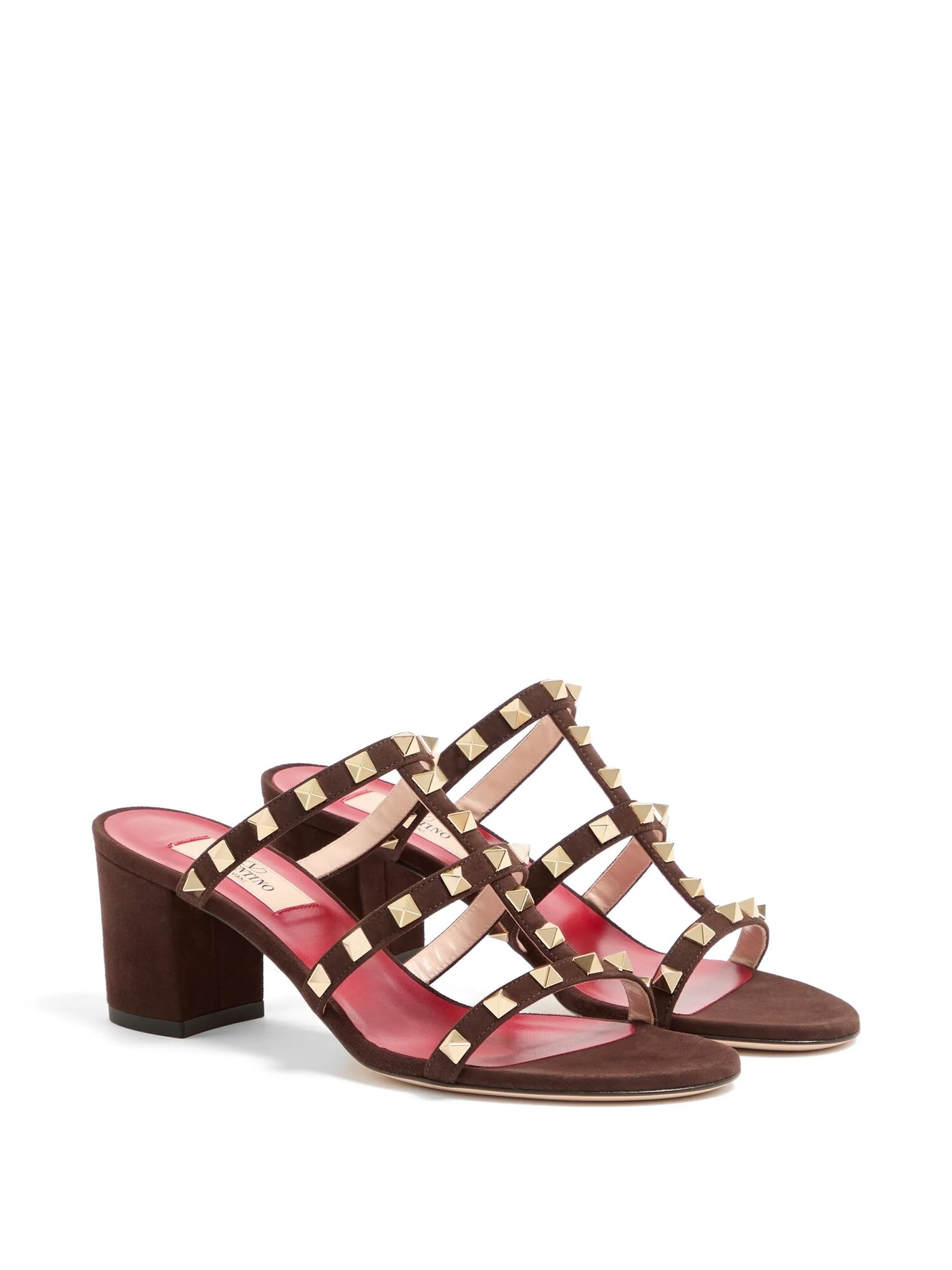Босоножки Valentino Rockstud 60, размер 41,5, brown — фото 1