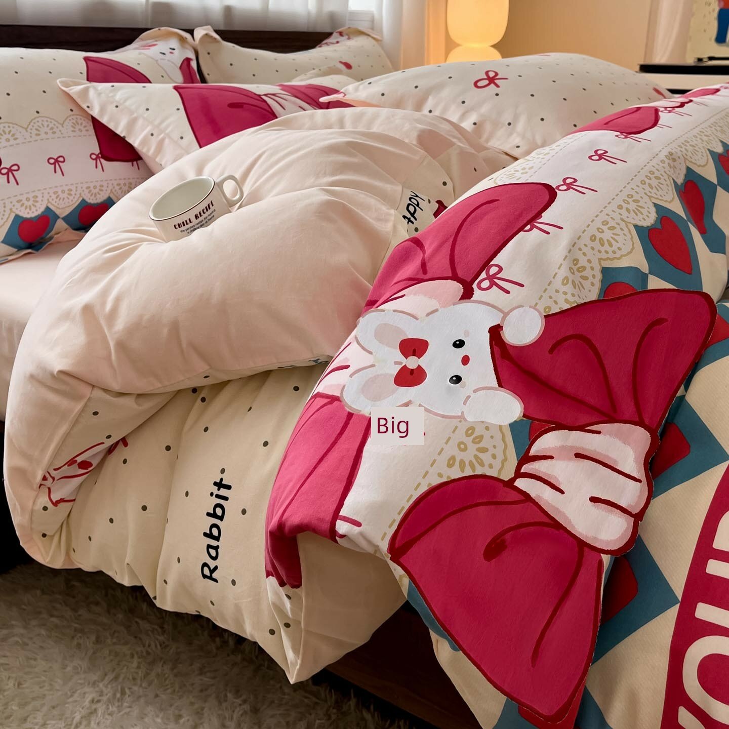 Комплект постельного белья Herrani Home Textiles 2025: новый, из 100% чистого хлопка, утолщенный, с начесом, состоящий