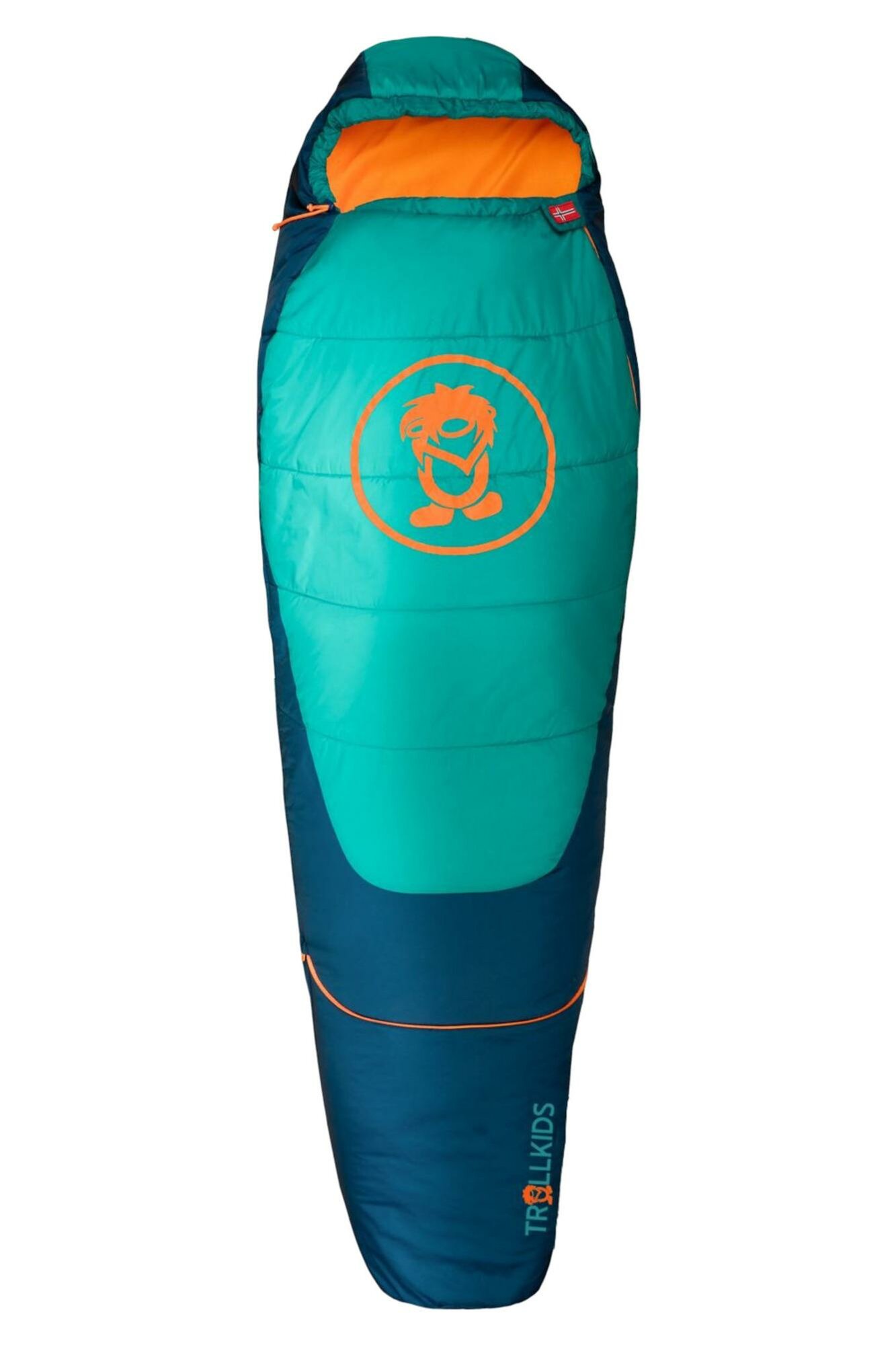 Детский спальник Trollkids Femund 3in1 Sleeping Bag Sea Green/Madeira Blue/Sahara Sunset (см:100-160)