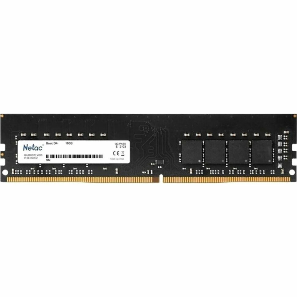 Модуль памяти Netac Basic DDR4 DIMM 16Gb 3200Мгц CL16(NTBSD4P32SP-16), 1673832