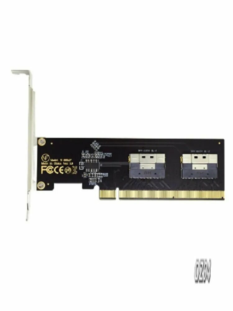 PCIe 4.0 X16 на 4 порта NVMe-совместимая карта расширения PCI-E Gen4/3 SlimSAS 8I SFF8654 Адаптер видеокарты