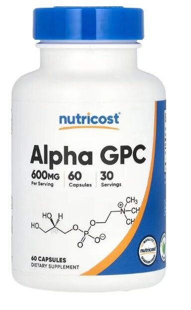Nutricost, альфа-ГФХ, 60 капсул (300 мг в 1 капсуле)