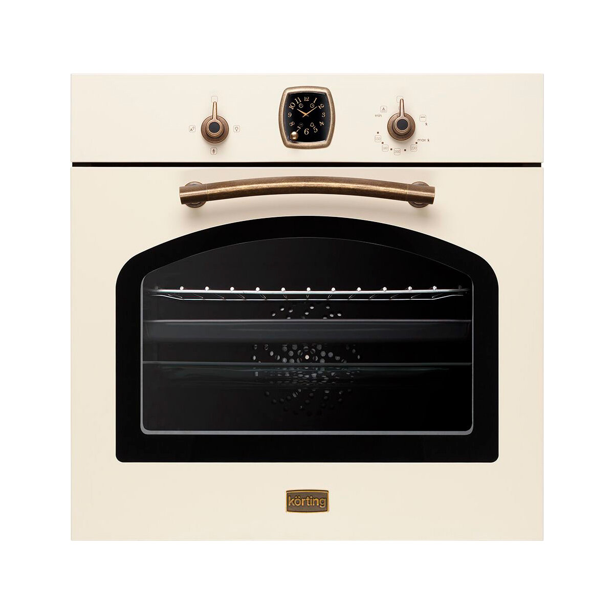 Духовой шкаф Korting OGG 741 CRB слоновая кость, газовый, 67 л
