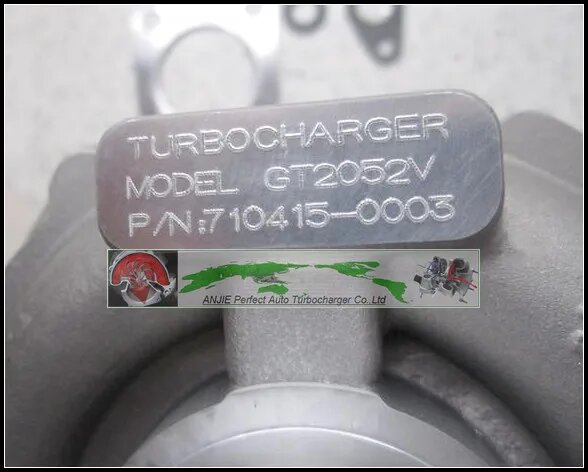 Турбокомпрессор (Турбина) в сборе GT2052V, 710415, 710415-0001 для мощного дизельного двигателя - Высокопроизводительный агрегат премиум-класса, по.