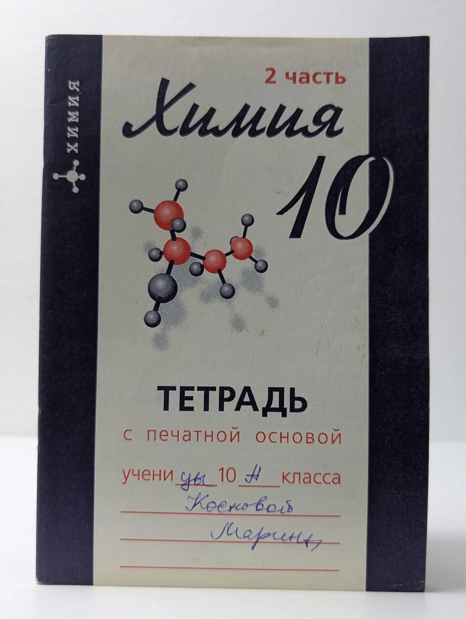 Органическая химия. 10 класс. Часть 2. Тетрадь с печатной основой Гаврилова Людмила Ивановна 1999