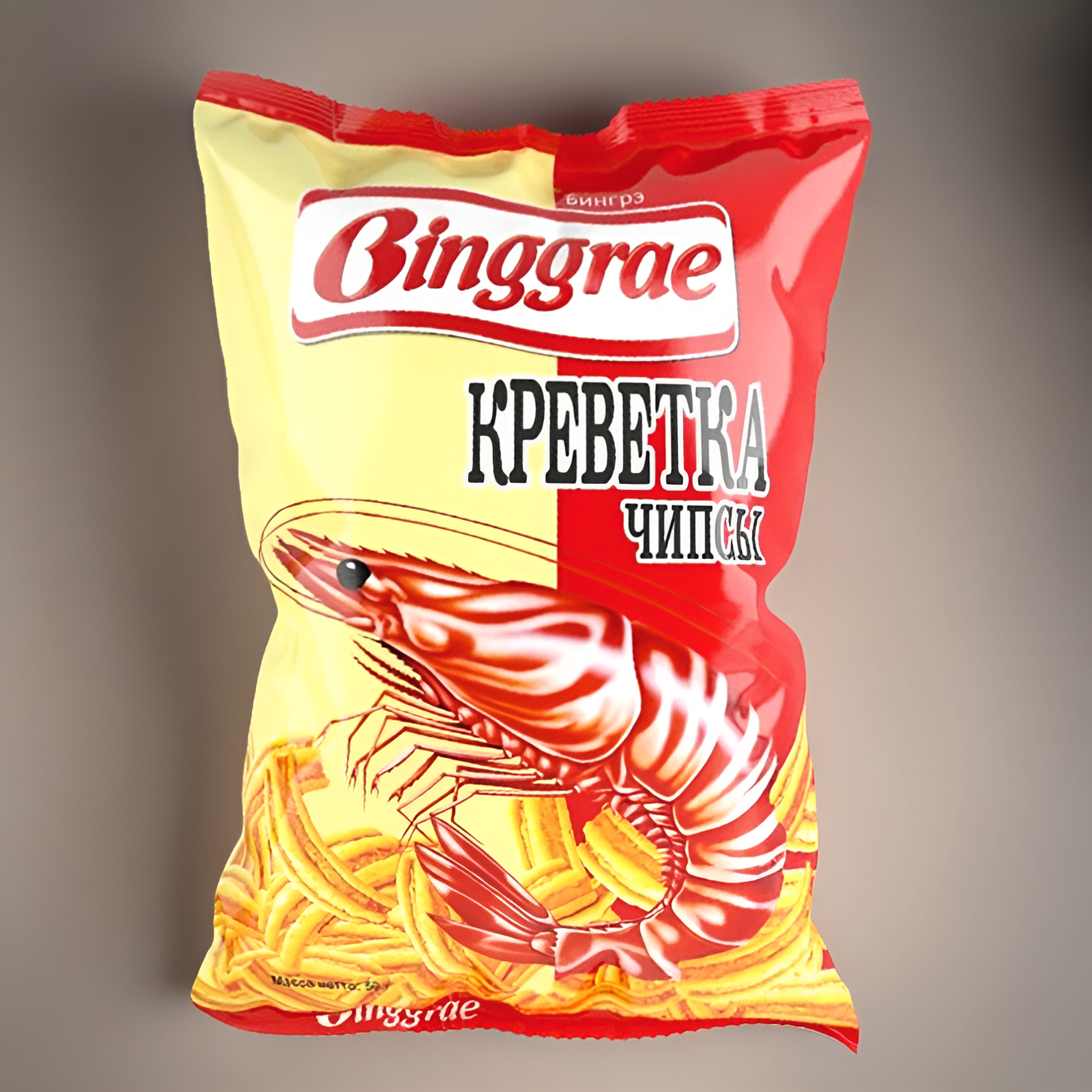 Чипсы пшеничные воздушные Binggrae со вкусом креветки 50 г, Россия