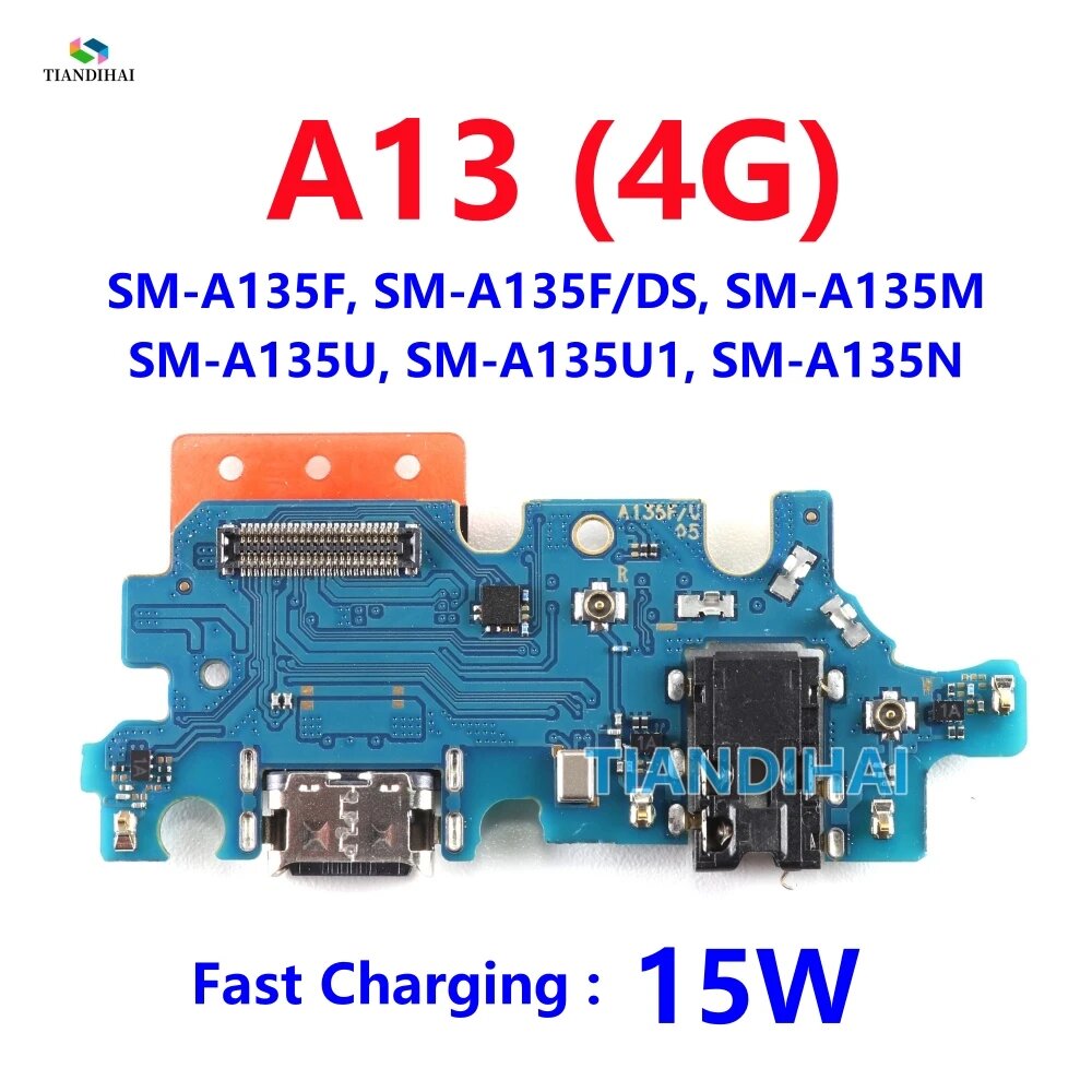 USB-порт для зарядки, разъем для док-станции для Samsung Galaxy A13 4G A135F A135F/DS A135U A135N A135M A135, гибкий кабель для зарядной платы