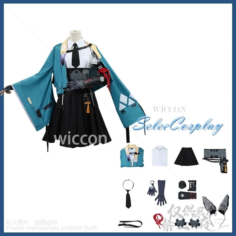 Hoshimi Miyabi Косплей костюм Zenless Zone Zero синего цвета M, suit