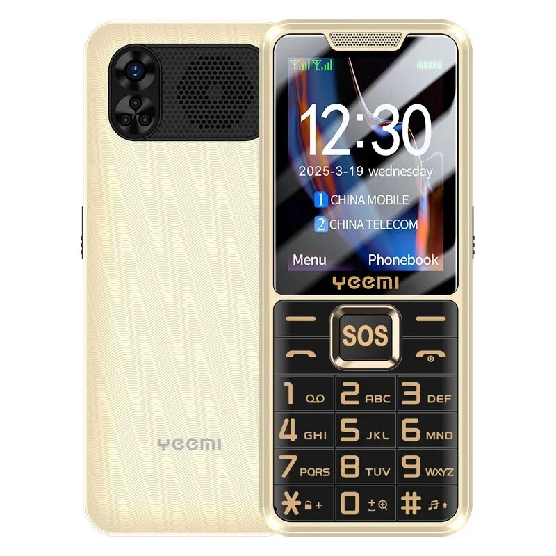 YEEMI K3 оранжевый телефон с кнопками 2.6" SOS FM радио
