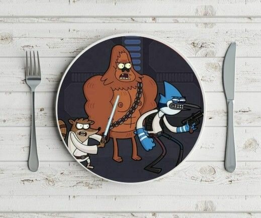 Тарелка Regular Show, Обычный мультик №5