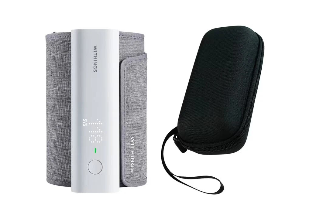 Умный монитор Withings BPM Connect Wi-Fi (WPM05-all-Inter), ЖК экран + дорожный чехол
