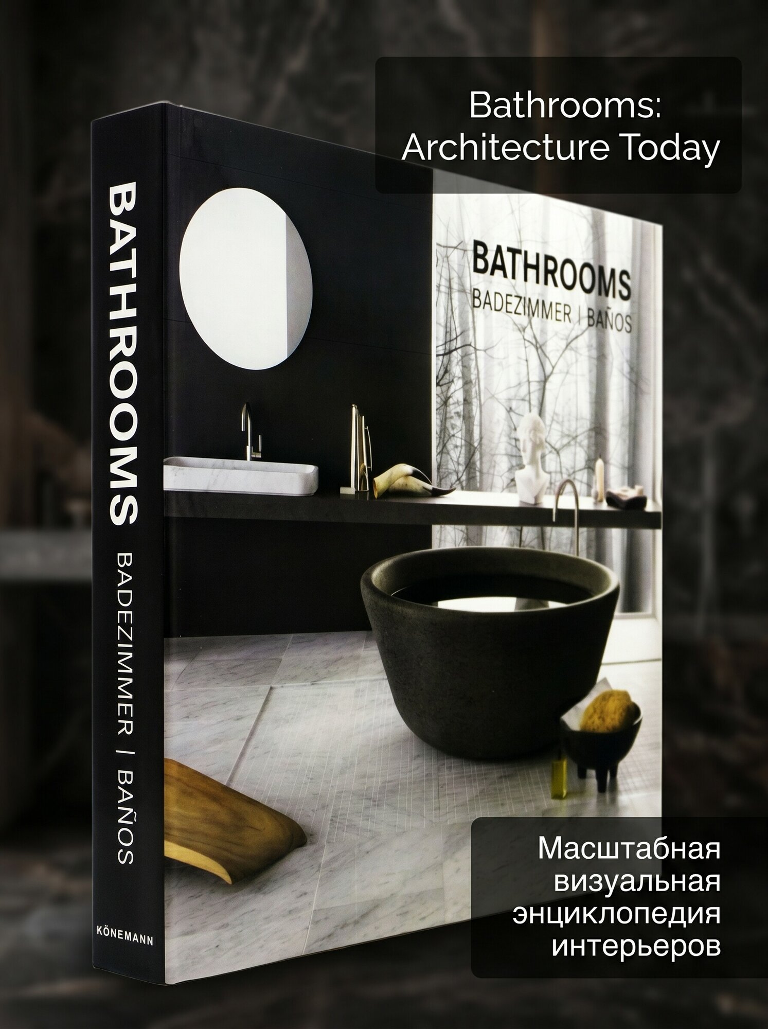 Книга Bathrooms: Architecture Today. Клаудия Мартинес Алонсо. Издательство Konemann. Дизайн интерьера ванной комнаты