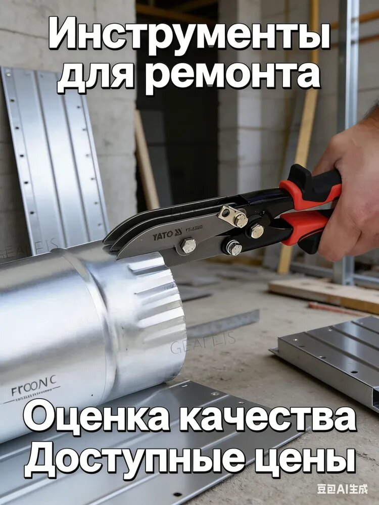 Инструмент для завальцовки металлической гофры. 5-сегментная головка, усиленная конструкция для интенсивной работы.1 шт.