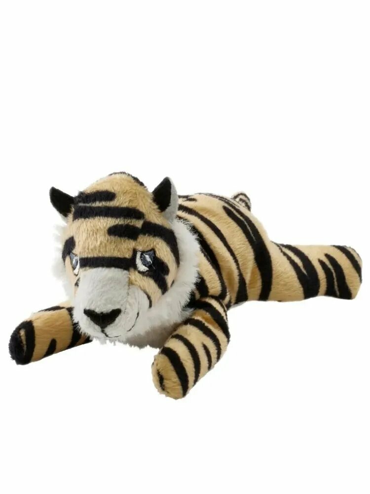IKEA DJUNGELSKOG мягкая игрушка, желто-коричневая мини тигр, 13 см, 1 шт