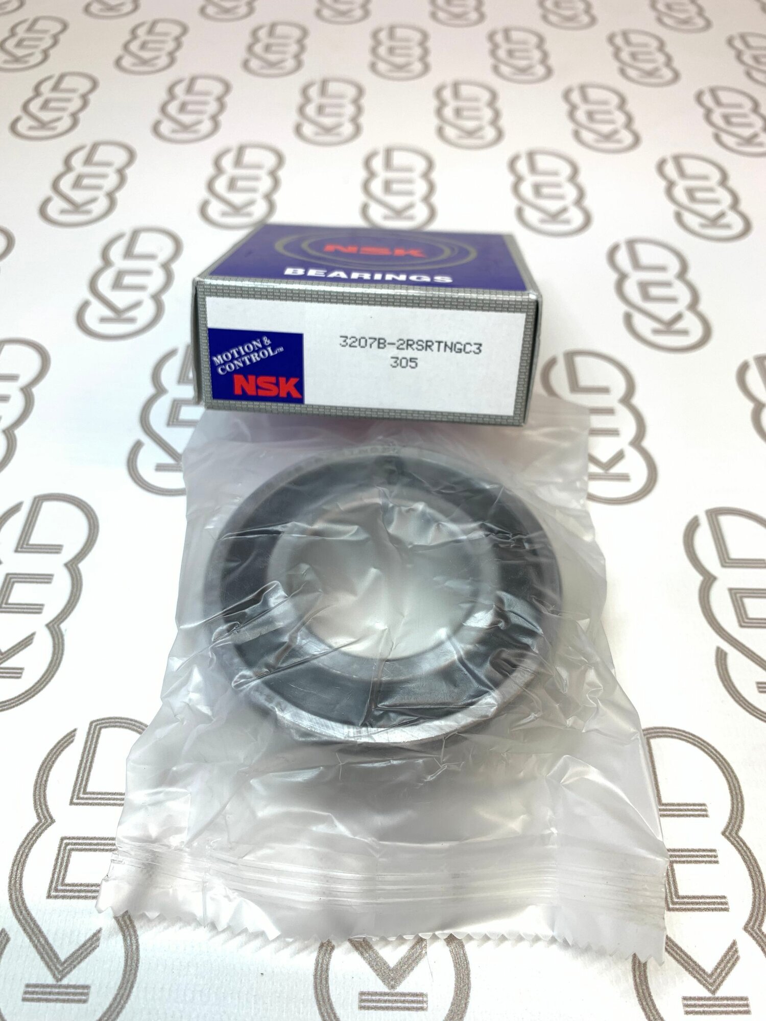 Подшипник NSK 3207 B 2RSR TNG C3 с увеличенным тепловым зазором и полиамидным сепаратором