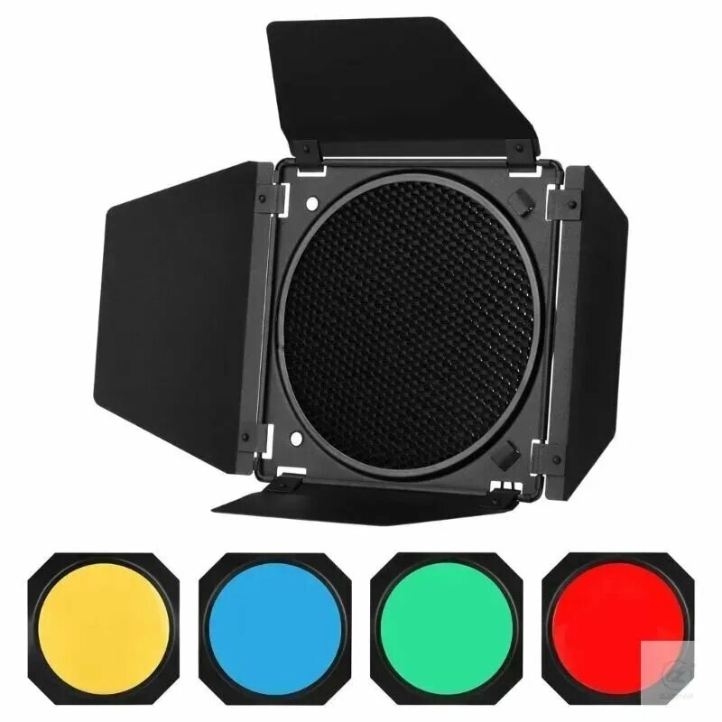 Godox BD 04 вспышка с решеткой и фильтрами