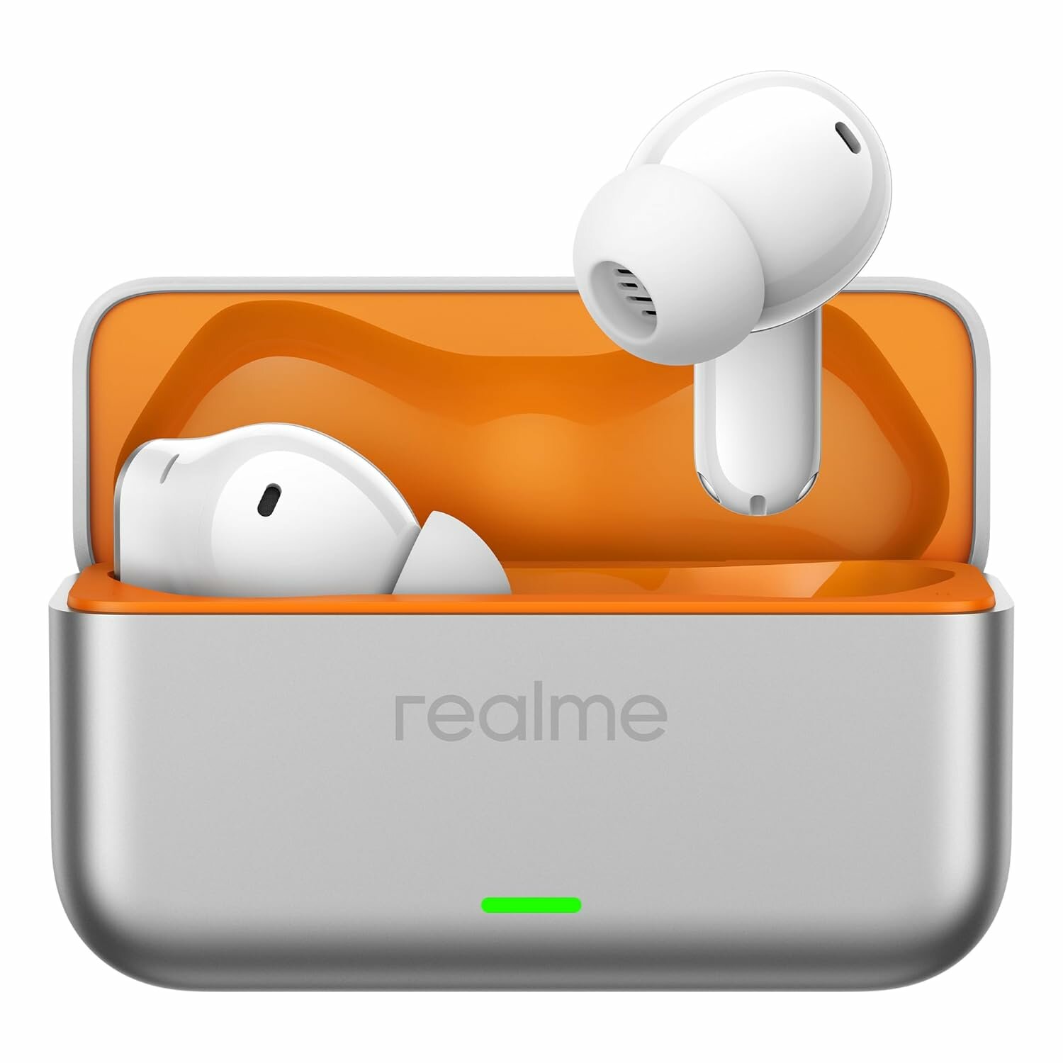 Наушники REALME Buds T500 Pro, беспроводные, внутриканальные, Bluetooth 6.1, 40000 Гц, шумоподавление, Серебристые