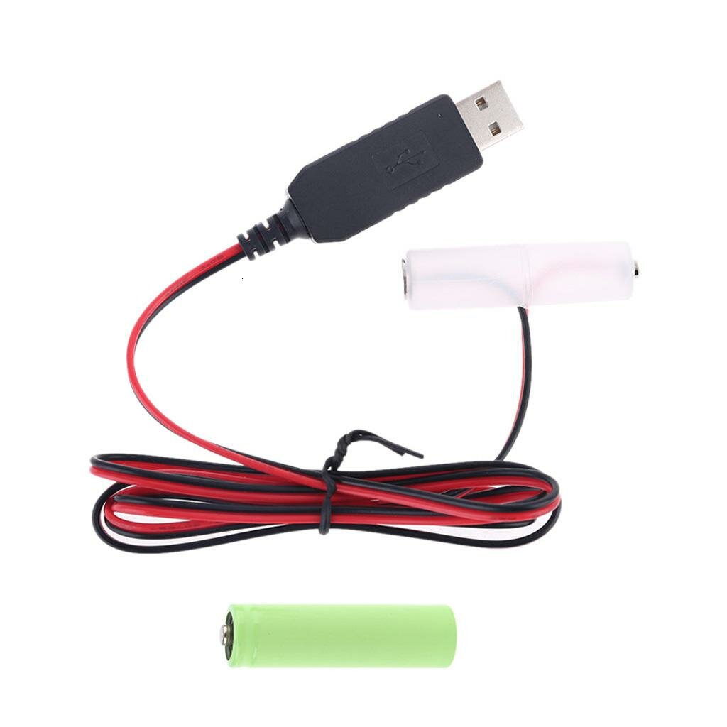 Адаптер питания USB вместо батареек АА, 2AA