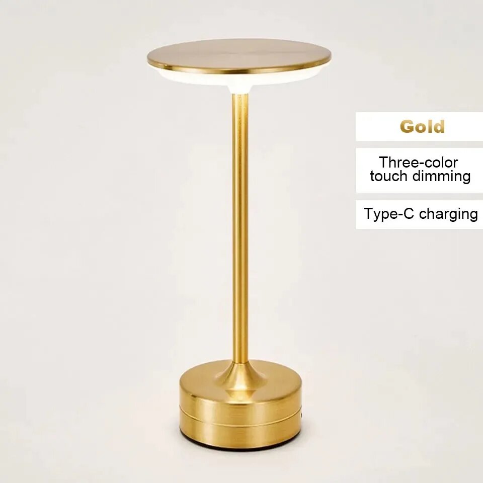 Портативная LED настольная лампа Gold