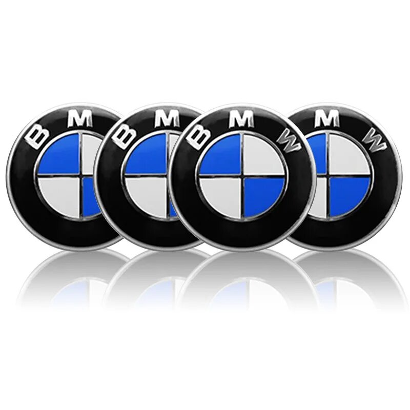 Эмблема BMW Blue White-56mm, 4шт